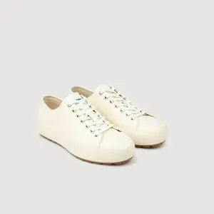 Sandro Low-top Leather Trainers - Off White