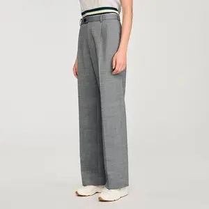 Sandro Straight-leg Trousers - Grey