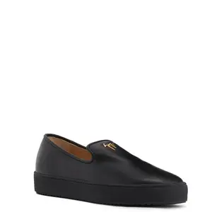 GIUSEPPE ZANOTTI Leather Slip-ons With Signature Detail