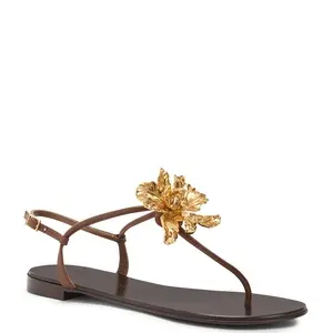 GIUSEPPE ZANOTTI Orchid Flat Sandals