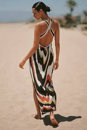 CELANDINE Sleeveless Sweater Midi Dress