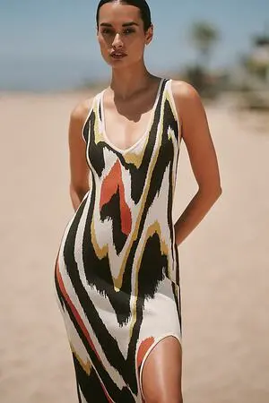 CELANDINE Sleeveless Sweater Midi Dress