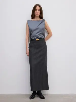 HOUSE OF DAGMAR Woven Square Neck Top