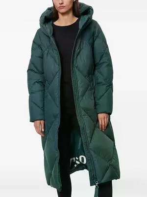 Marc O'polo Quilted Hooded Coat - Green