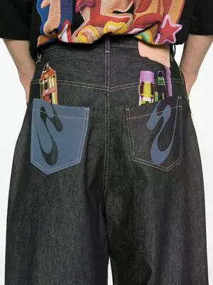 PDF Paneled Denim Jeans