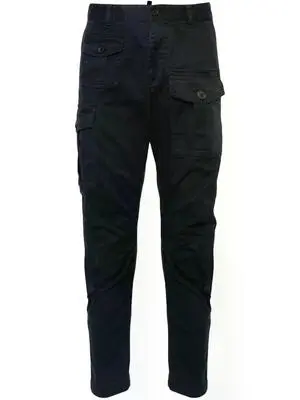Dsquared2 Tapered Cropped Cargo Trousers - Blue