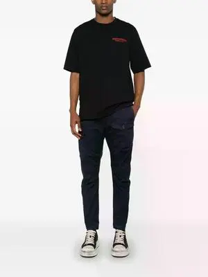 Dsquared2 Tapered Cropped Cargo Trousers - Blue
