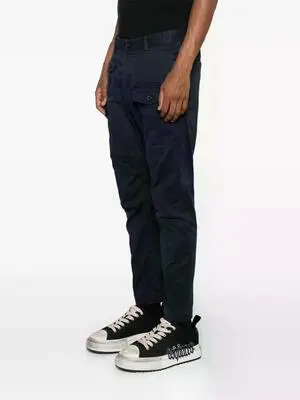 Dsquared2 Tapered Cropped Cargo Trousers - Blue