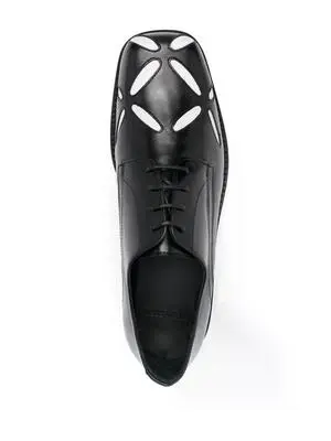 STEFAN COOKE Slashed Square-toe Derby Shoes