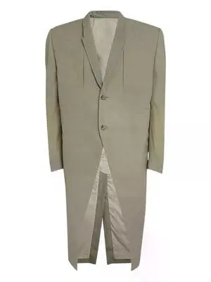 Rick Owens Two-button Check Coat