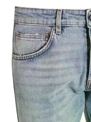 LARDINI Faded-wash Straight Leg Jeans