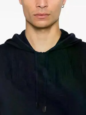 Canali Merino Wool Hooded Pullover