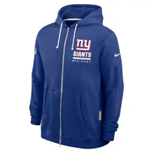 Nike New York Giants Utility Player Sideline Dri-fit Nfl Full-zip Hoodie - Blue