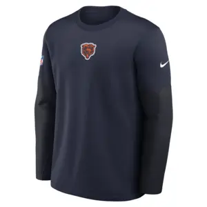 Nike Chicago Bears Scripted To Win Sideline Coach Therma-fit Nfl Long-sleeve T-shirt - Blue