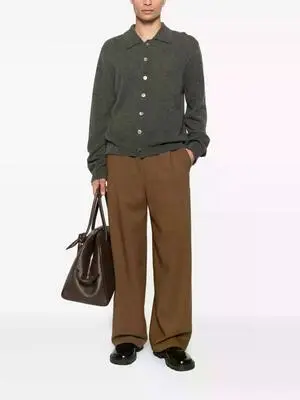 Ami Elastic-waist Trousers - Brown