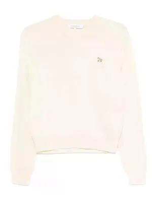 Maison Kitsuné Baby Fox Merino-wool Sweater - Neutrals