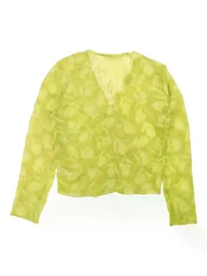 Opening Ceremony Crinkle-effect Long-sleeve Blouse
