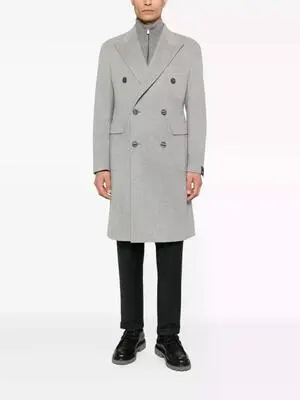 Tagliatore Double-breasted Patch-pocket Coat