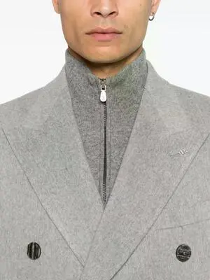 Tagliatore Double-breasted Patch-pocket Coat