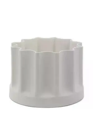 DANESE MILANO Bambù Fluted Vase - White