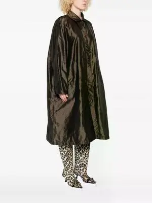 CHRISTIAN PEAU Buttoned Silk Coat
