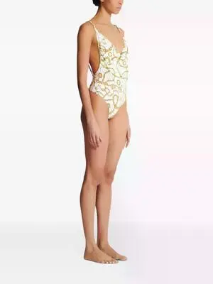 Balmain Chaînes-pattern One-piece Swimsuit