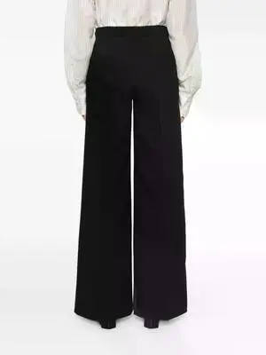 Seductive Bridget Gold-button Wide-leg Trousers