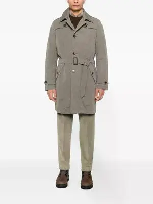 L'IMPERMEABILE Gilberto Belted Trench Coat - Grey