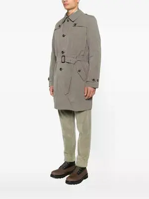 L'IMPERMEABILE Gilberto Belted Trench Coat - Grey