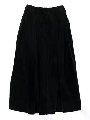 RICORRROBE Pleated Velvet A-line Skirt
