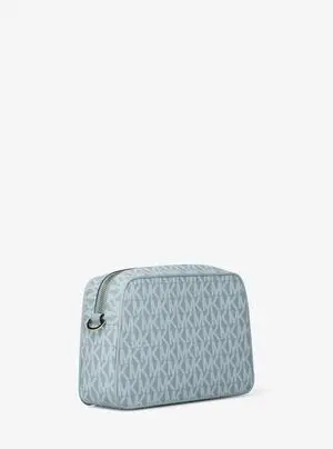 Michael Kors Jet Set Small Signature Logo Camera Crossbody Bag - Blue