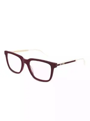 Gucci Square Full-rim Eyeglasses - Red