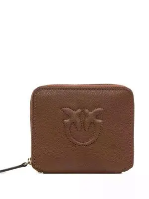 Pinko Taylor Embossed Logo Zip-around Purse - Brown
