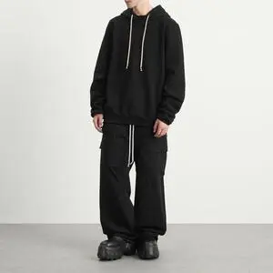 Rick Owens Oversized Cotton Hoodie