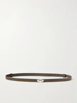 Savette Symmetry Leather Belt - Brown