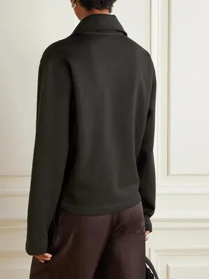 LEMAIRE Wool And Cotton-blend Zip-up Sweater
