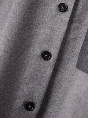 Stella McCartney Oversized Paneled Wool-twill Shirt
