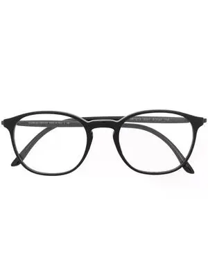 Giorgio Armani Round Frame Eyeglasses - Black
