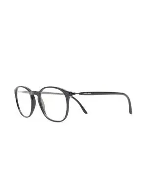 Giorgio Armani Round Frame Eyeglasses - Black
