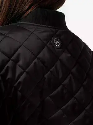 Philipp Plein Quilted Embroidered Bomber Jacket