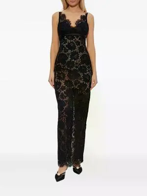 SELF-PORTRAIT Floral-lace Maxi Dress