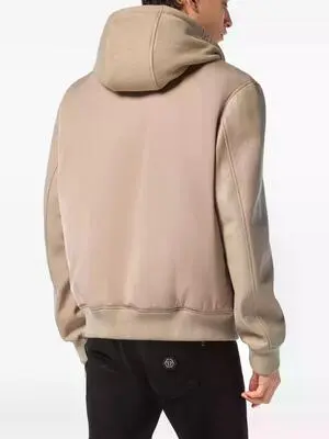 Philipp Plein Hooded Bomber Jacket - Neutrals