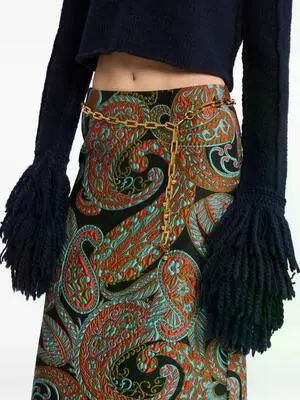 Etro Paisley Jacquard A-line Skirt