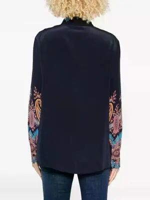 Etro Paisley Print Silk Shirt