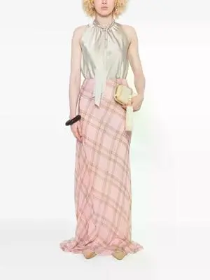 FORTE_FORTE Satin Bow-tie Top