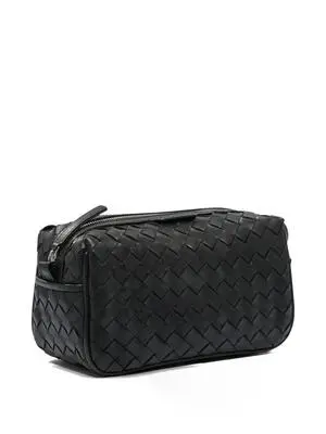 Officine Creative Woven Leather Wash Bag