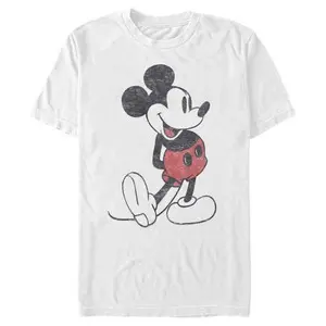 MICKEY & FRIENDS Distressed Mickey Mouse Pose Graphic T-shirt