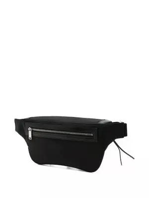 Saint Laurent Leather-trimmed Zip Belt Bag