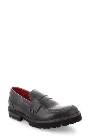 Bed Stu Reina Iii Penny Loafer - Black Rustic