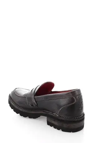 Bed Stu Reina Iii Penny Loafer - Black Rustic